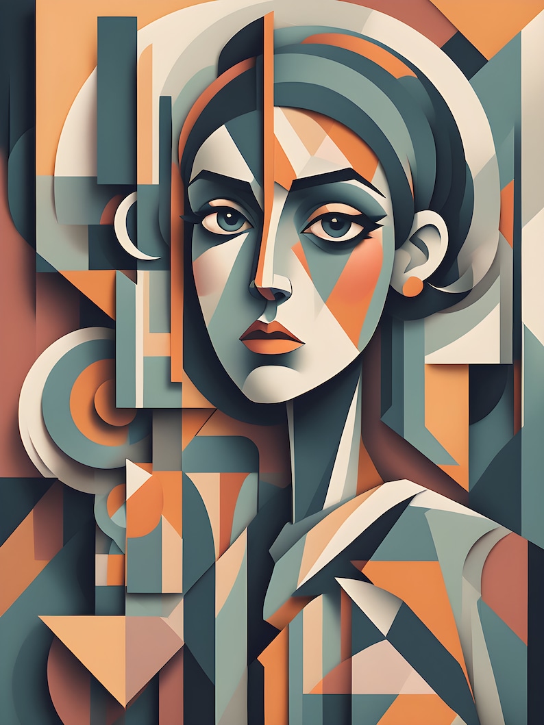 Echoes of Her Abstract Art, Digital Art Print, Digital Art, Printable ...