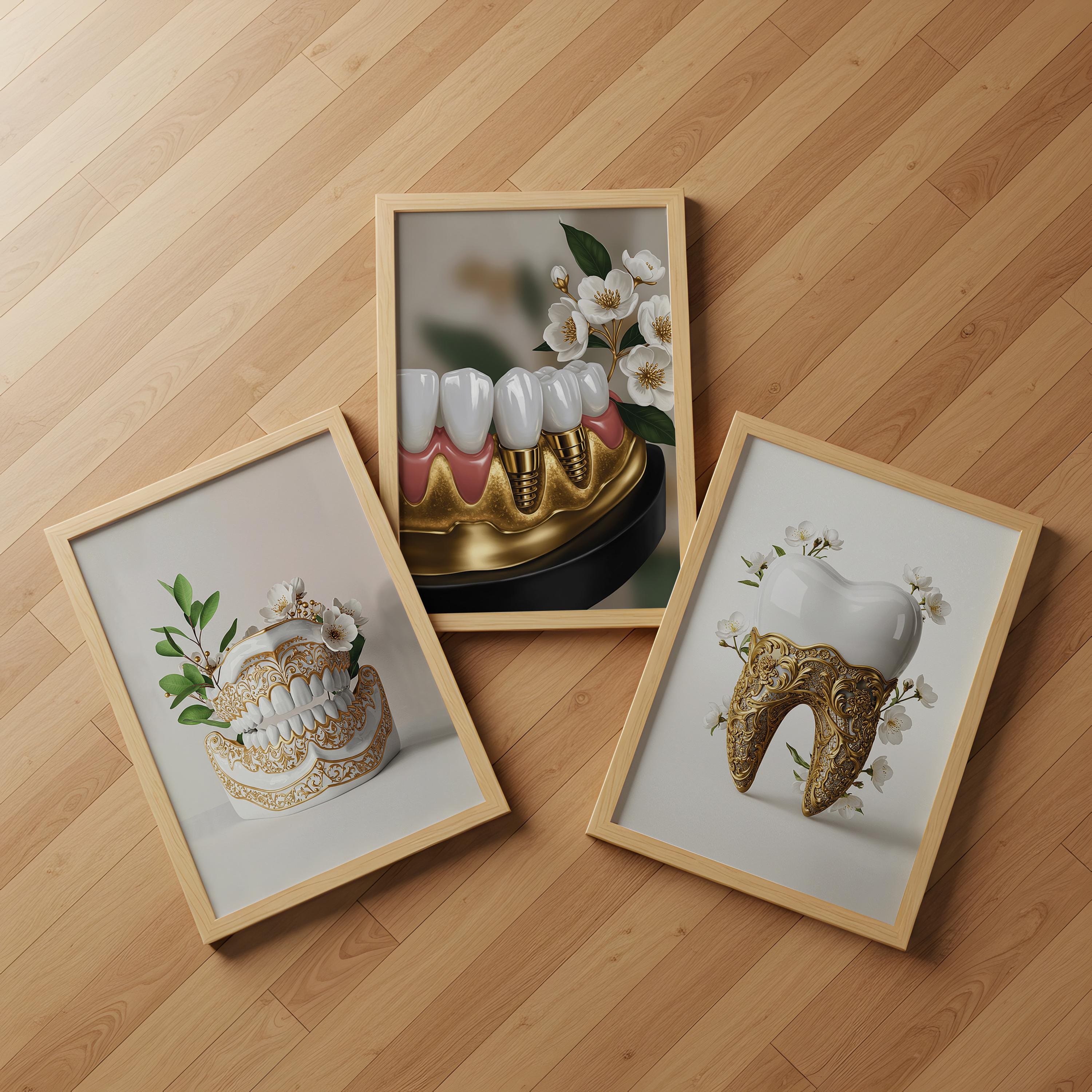 Dental Office Decor Poster Set, Digital Download,dental Clinic Decor ...