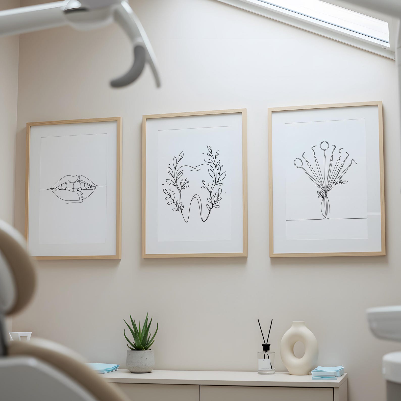 Dental Office Wall Art Set of 3 Prints Posters – Tooth Anatomy, Implant ...
