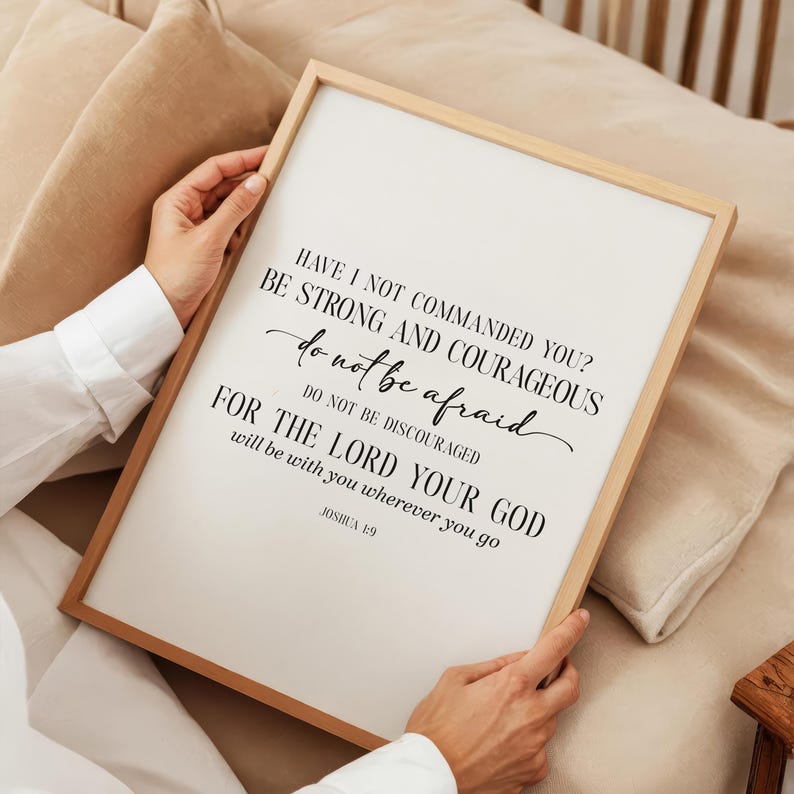 Christian Bible Verse Wall Art Set of 3, Black and White NIV Scripture ...