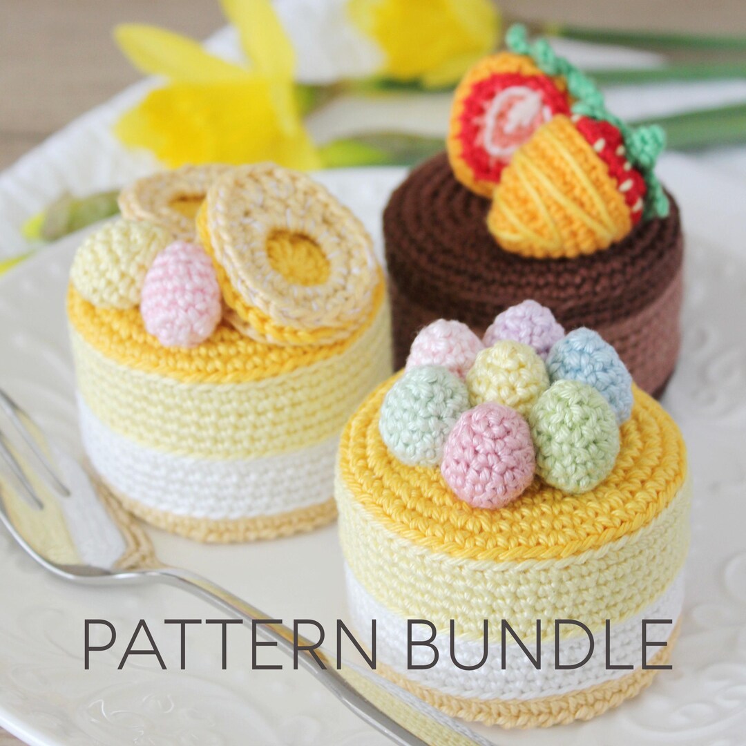Easter Mousse Cake Crochet Pattern Bundle [DIGITAL PATTERN ONLY] [food ...
