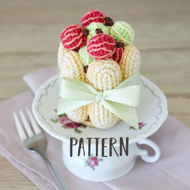 Gooseberry Charlotte Cake Crochet Pattern DIGITAL PATTERN ONLY food ...