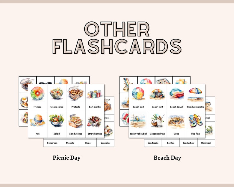 Whats in a Fridge Flashcard Montessori 3 Part Cards Learning Activity ...