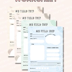 Field Trip Report for Kids Reflection Activity Homeschool Field Trip ...