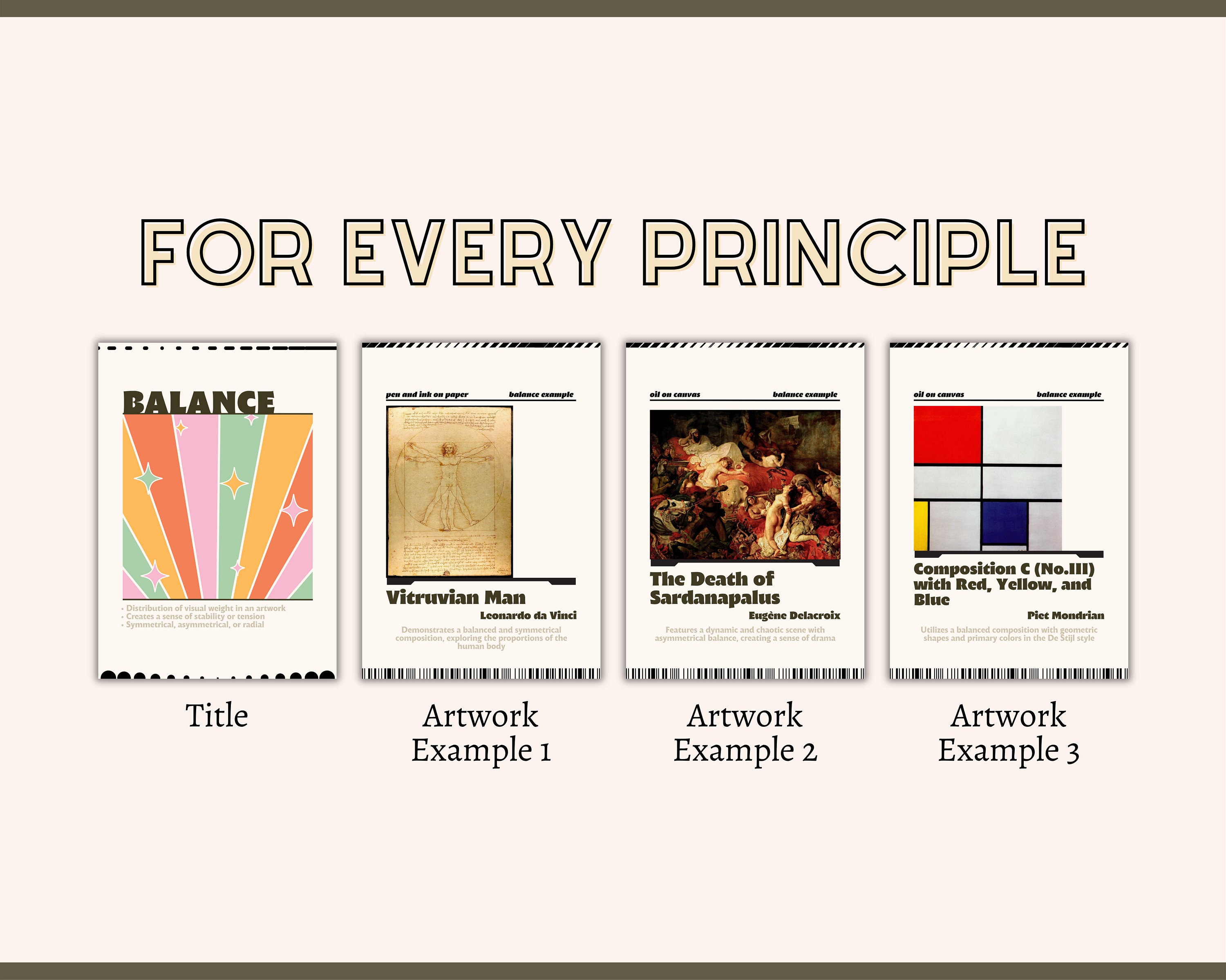 Principles of Design Posters Visual Art Education Resource Art Classroom Bulletin Board Displays ...