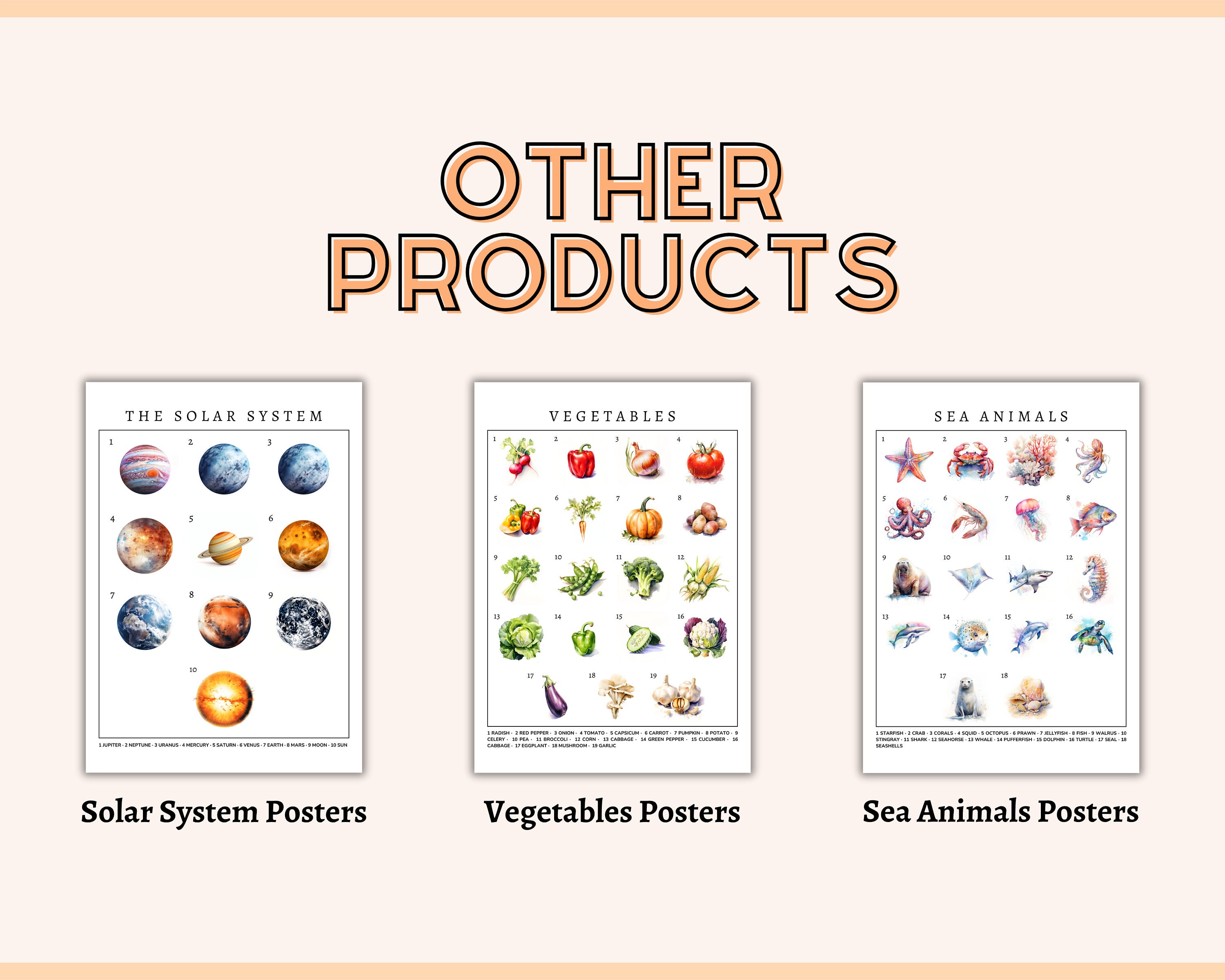 Fruit Poster Classroom Decor Montessori Toddler Learning Poster ...
