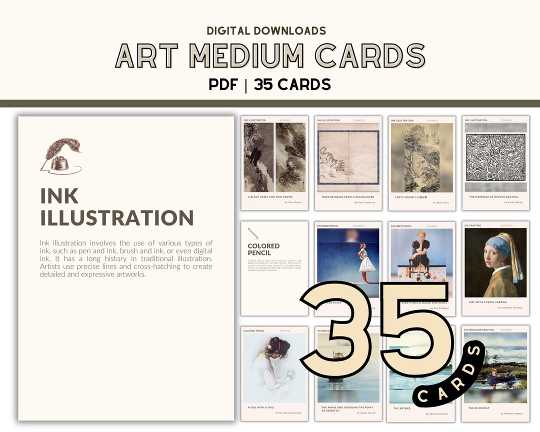 Art Medium Card Art Class Activity Interactive Card Art Teacher ...