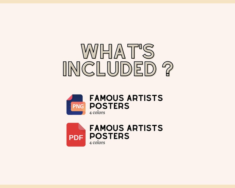 Famous Artists Posters Classroom Bulletin Board Printable Posters Class ...