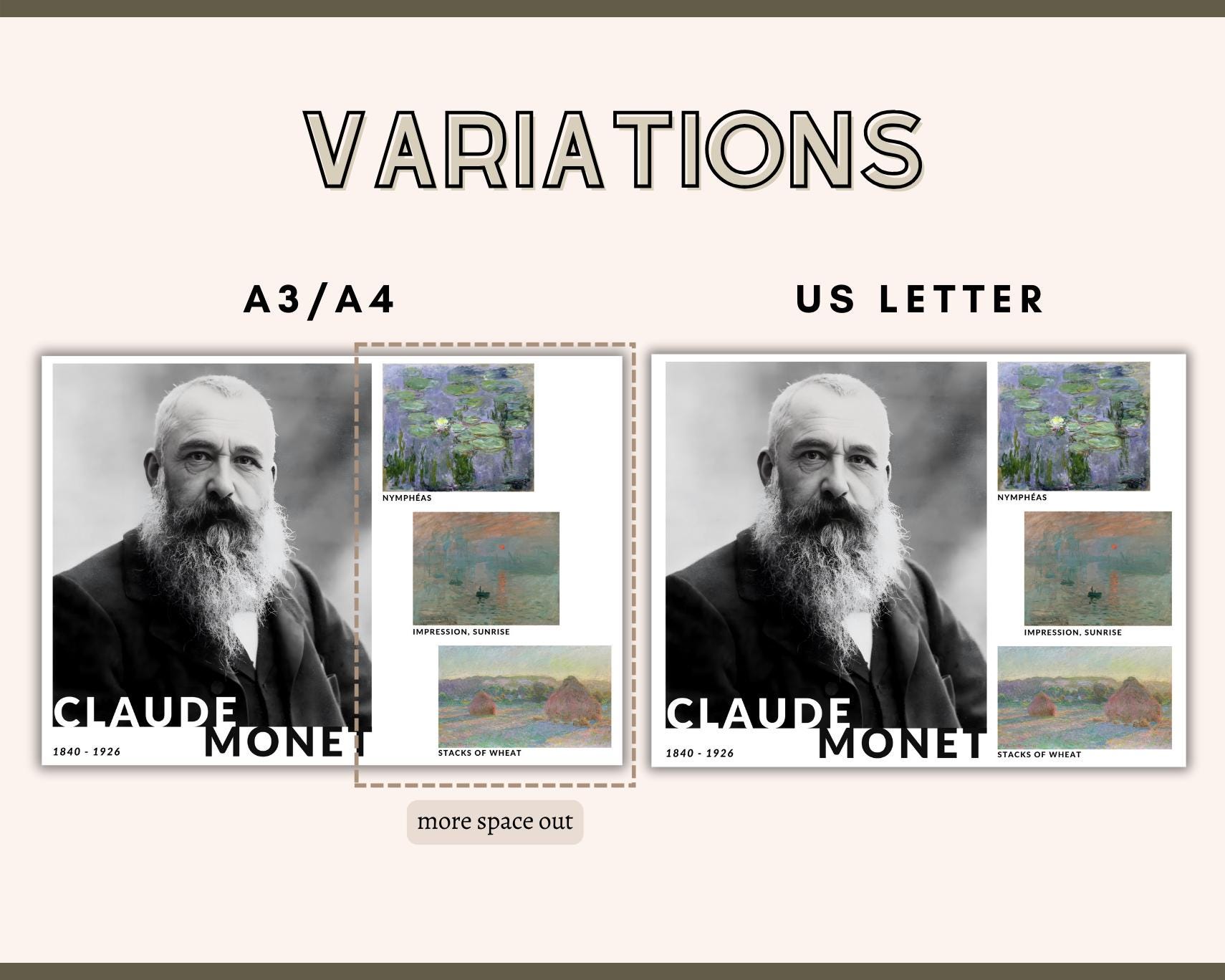 Claude Monet Art Posters of Famous Artists Prints Painting and Artist ...