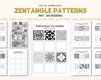 Zentangle Practice Sheet Art Class Activity Kids Art Classroom ...