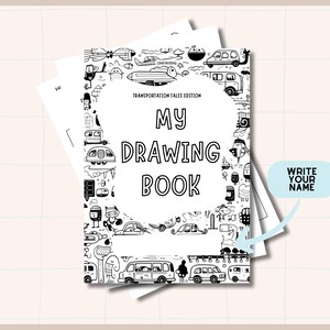 Kids Drawing Book Transportation Birthday Favours Kids Drawing Pages ...