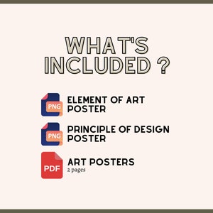 Art Class Poster Elements of Art and Principles of Design Poster ...