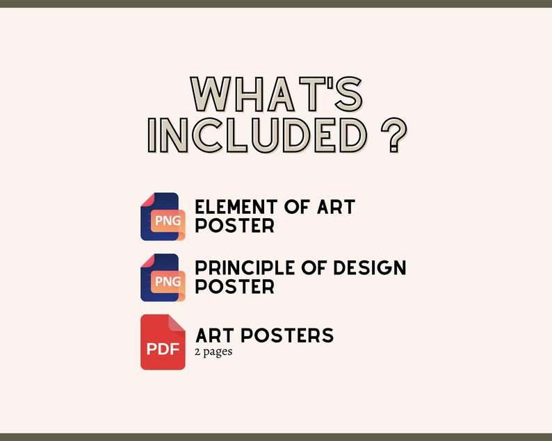 Art Class Poster Elements of Art and Principles of Design Poster ...