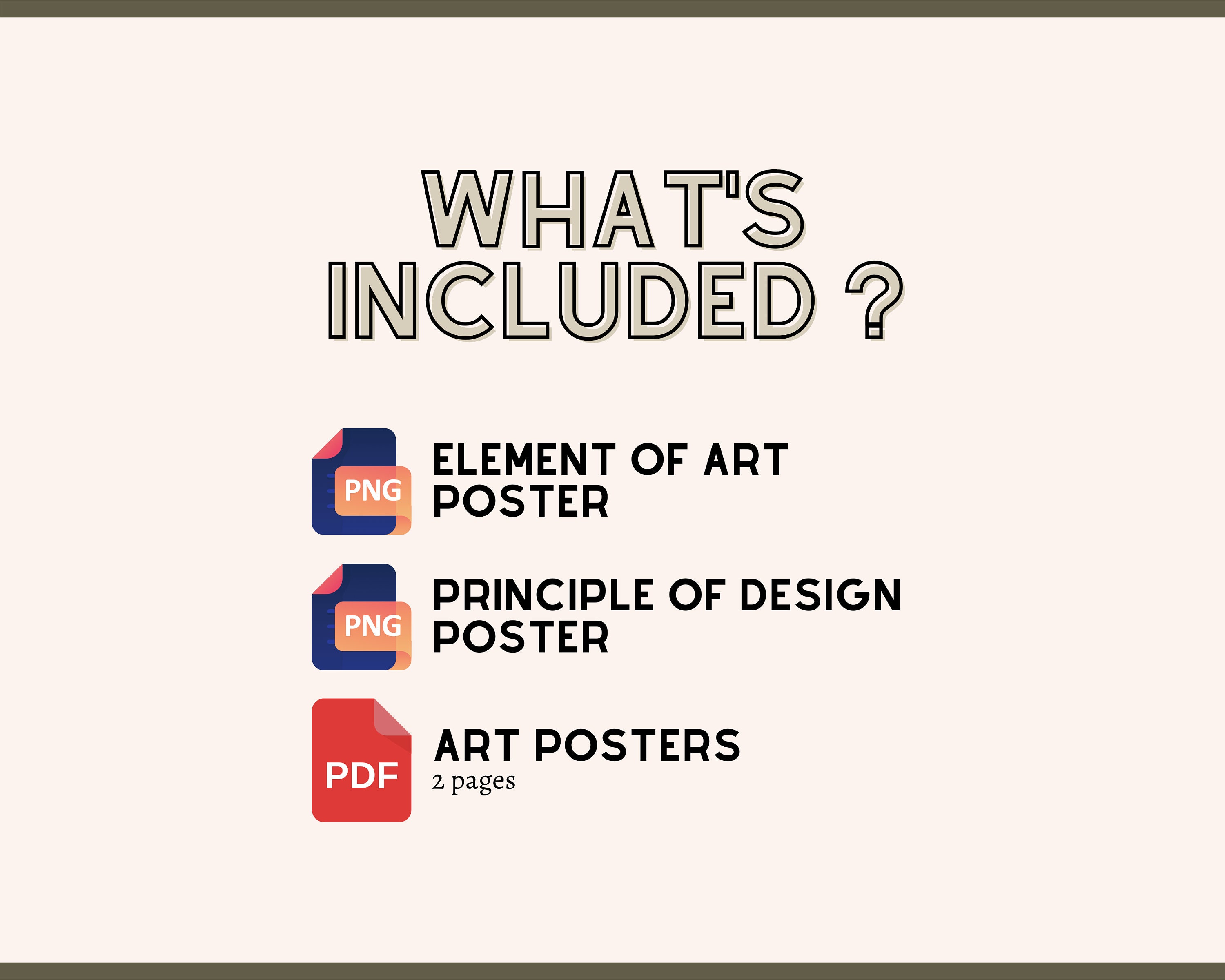 Art Class Poster Elements of Art and Principles of Design Poster ...