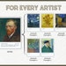Famous Artists Card Set Classroom Visuals Printable Art Teacher ...