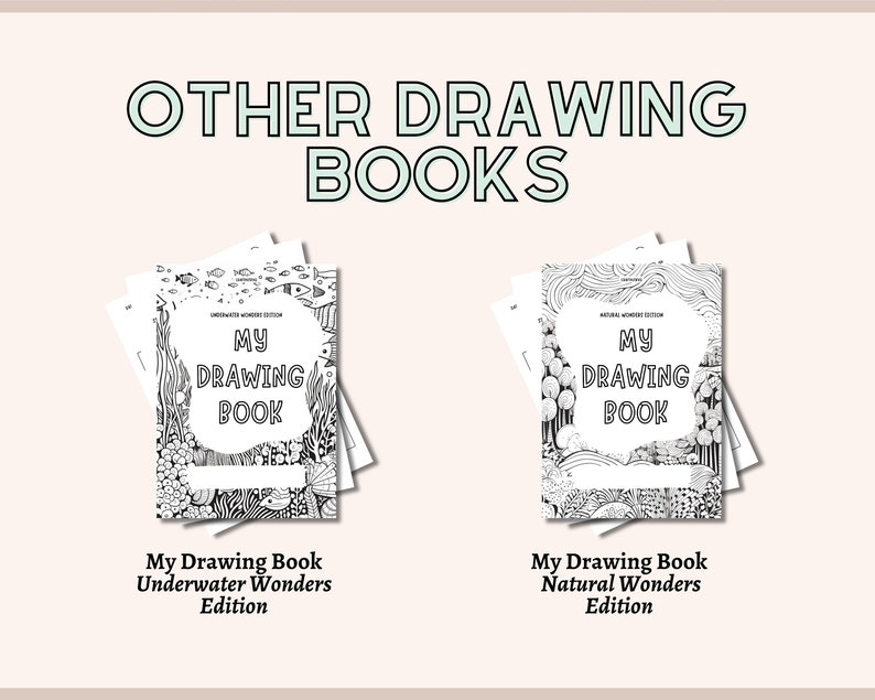 Printable Drawing Journal Kids Drawing Prompt Book Art Classroom ...