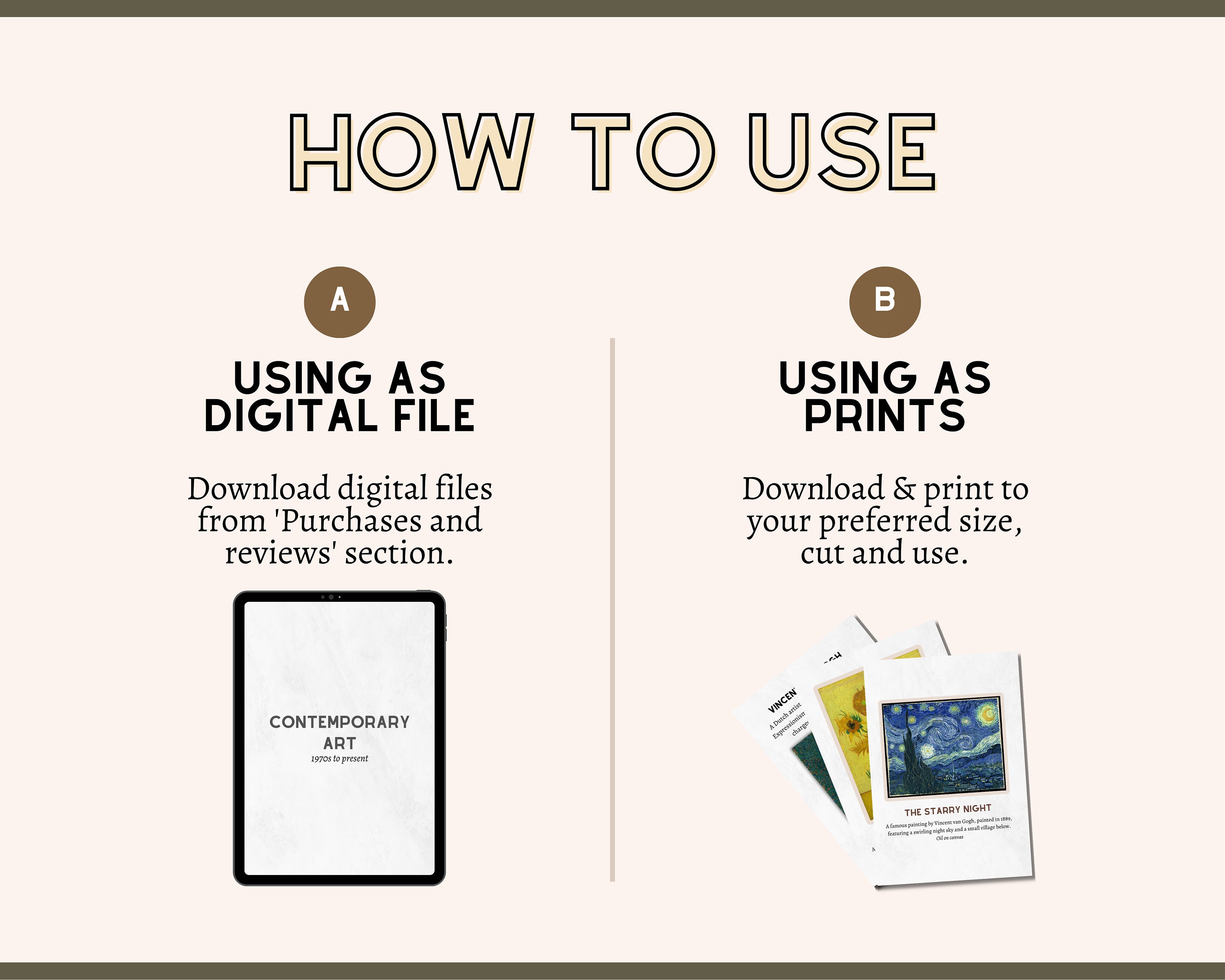 Art History Timeline Card Art Teacher Resource Bulletin Board Printable ...