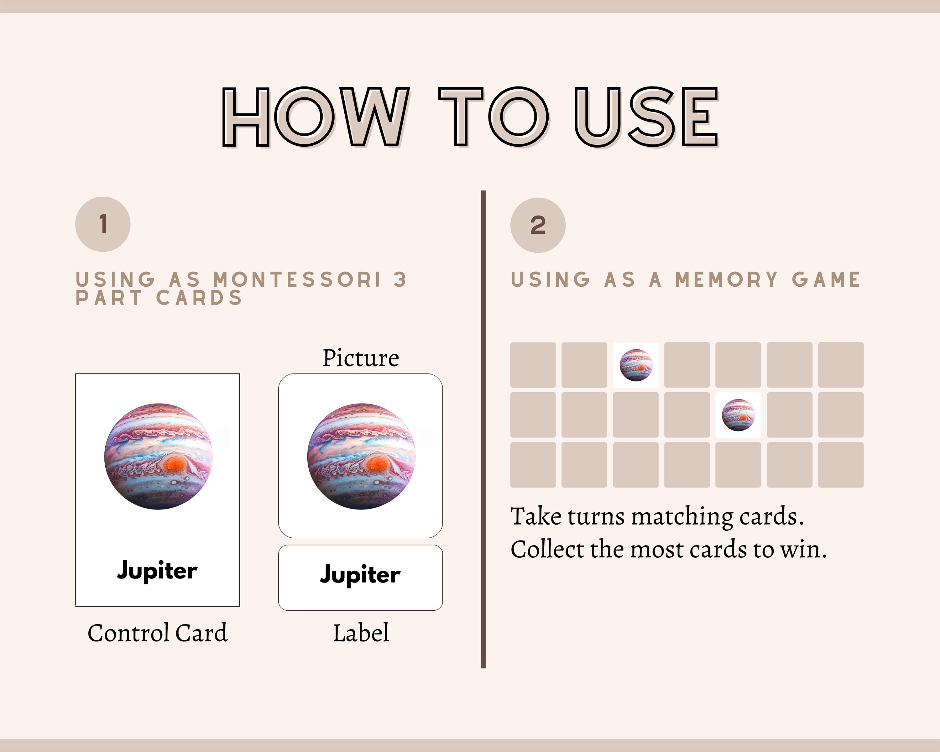 Solar System Flashcards for Kid Learning About Planet Astronomy Card ...