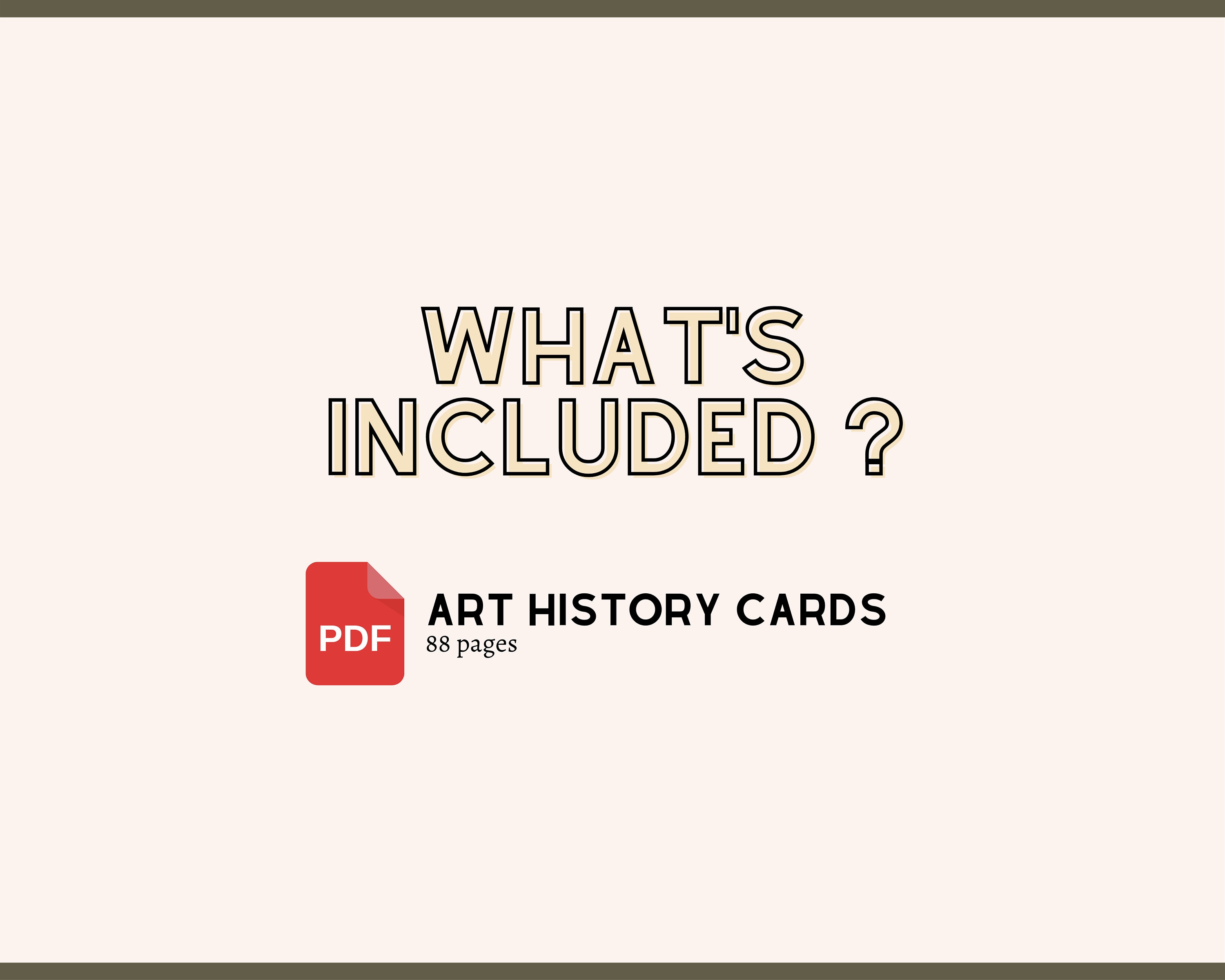 Art History Timeline Card Art Teacher Resource Bulletin Board Printable ...