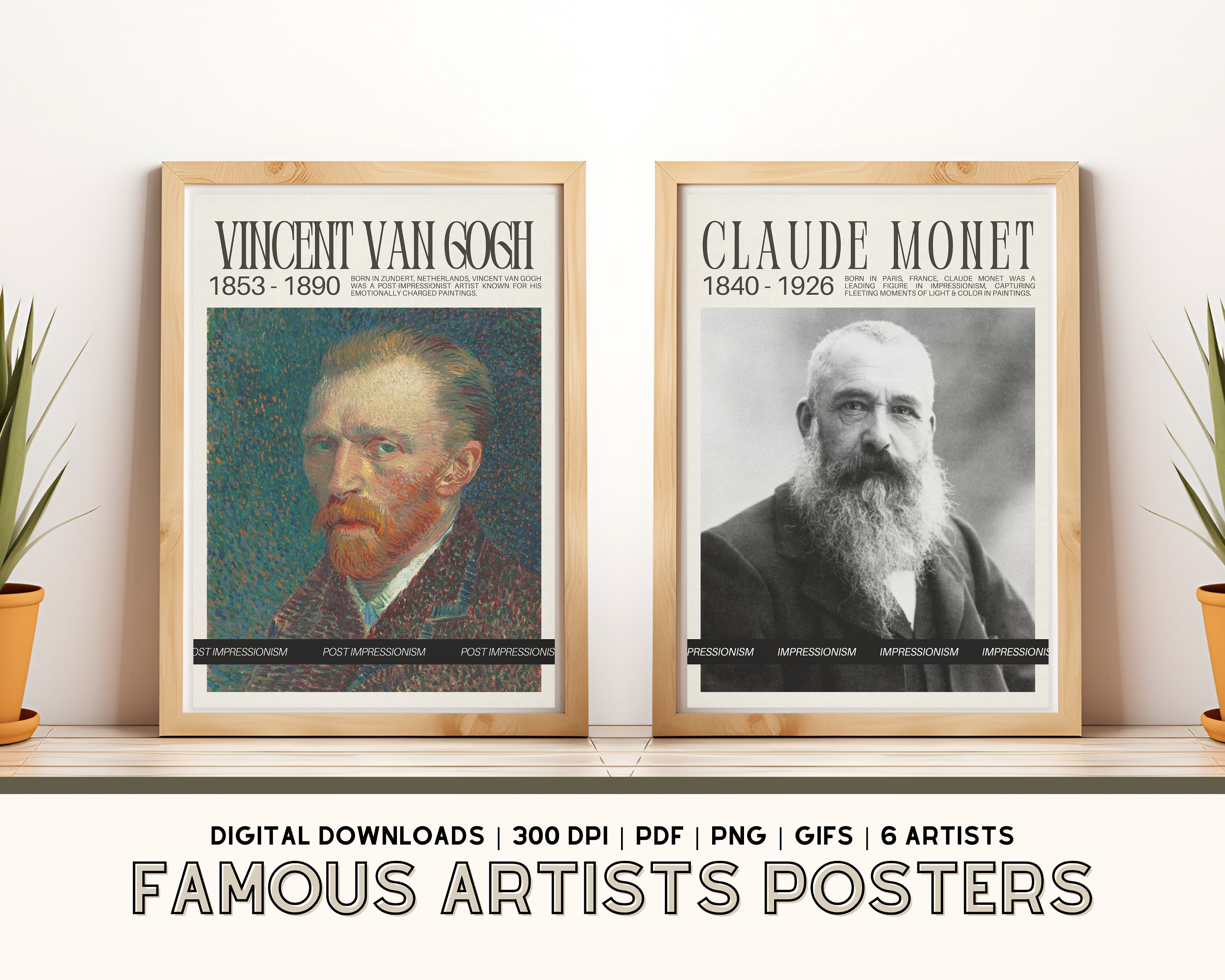 Art Classroom Posters Famous Artists Classroom Visuals Editorial ...
