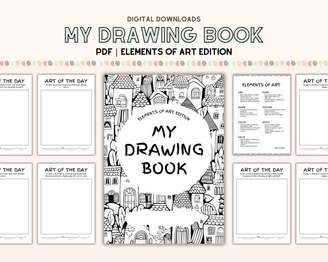 Elements of Art Drawing Book for Art Students Drawing Practice Art ...