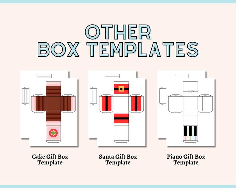 DIY Dice Printable Gift Box Template Kids Coloring Box Template Party ...