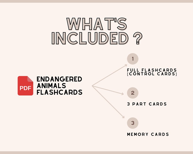 Endangered Animal Flashcards Fun Learning Activity Kids Word Games ...