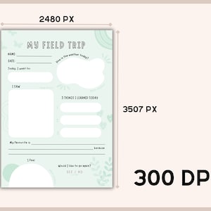 Field Trip Report for Kids Reflection Activity Homeschool Field Trip ...