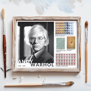 Poster Prints Andy Warhol Artwork Campbell Soup Prints for Classroom ...