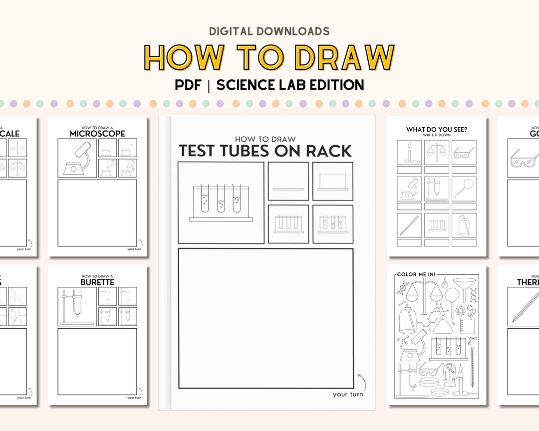 Art Class Downloads Science Lab Art Supply Coloring Sheet Kids How to ...