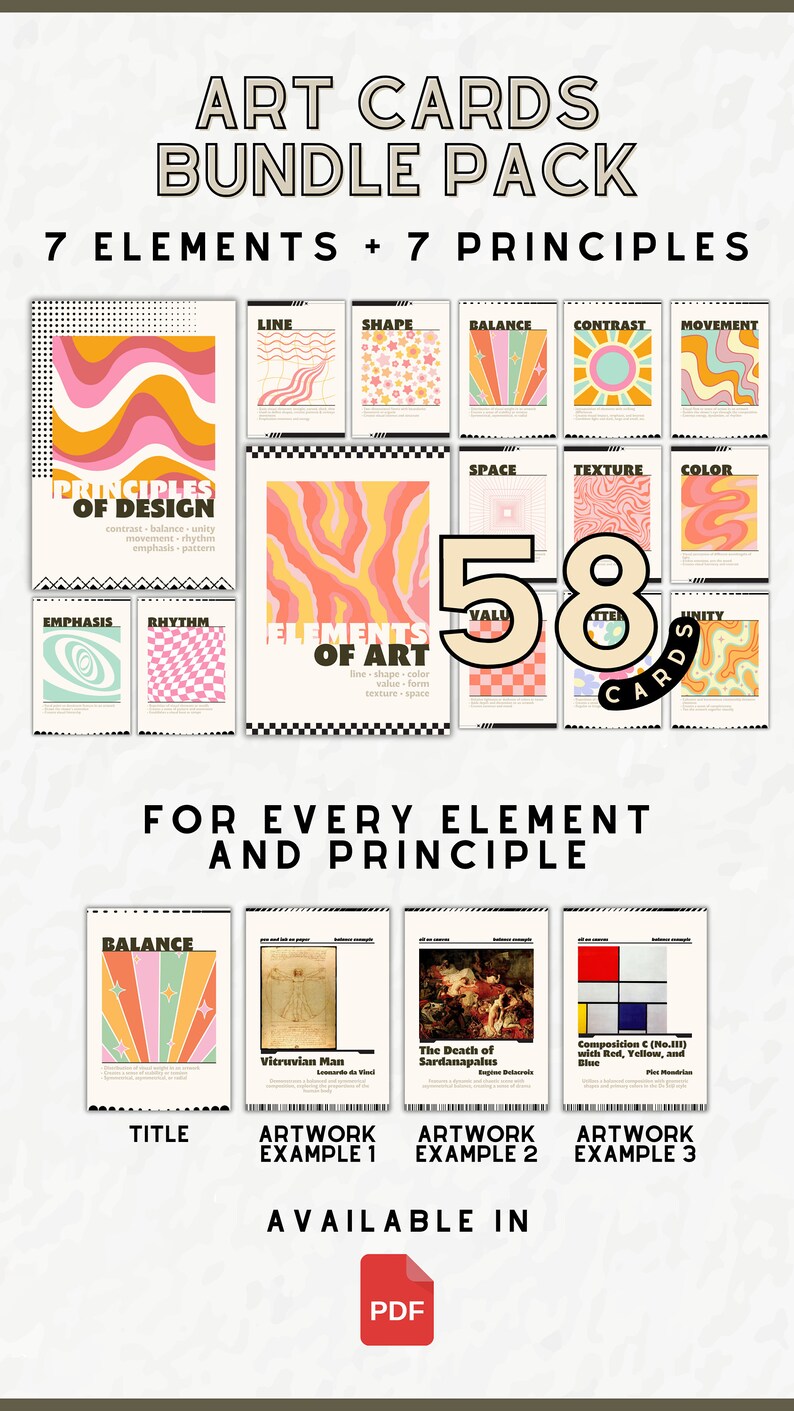 Printable Art Teacher Resource Y2k Design Material Art Class Activity ...