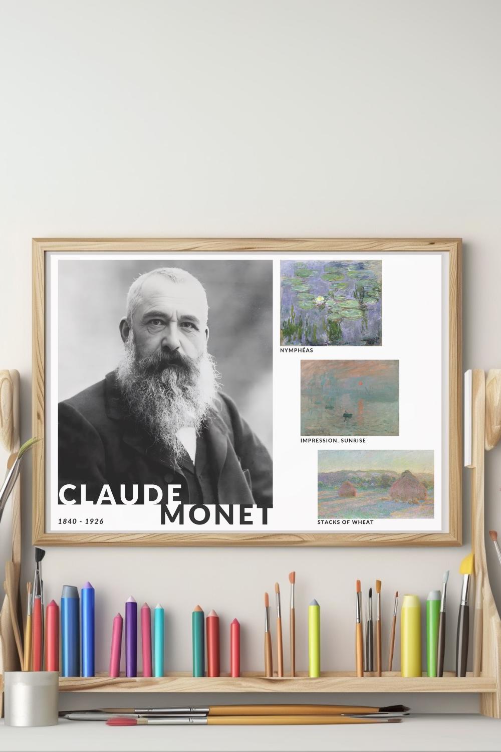 Claude Monet Art Posters of Famous Artists Prints Painting and Artist ...