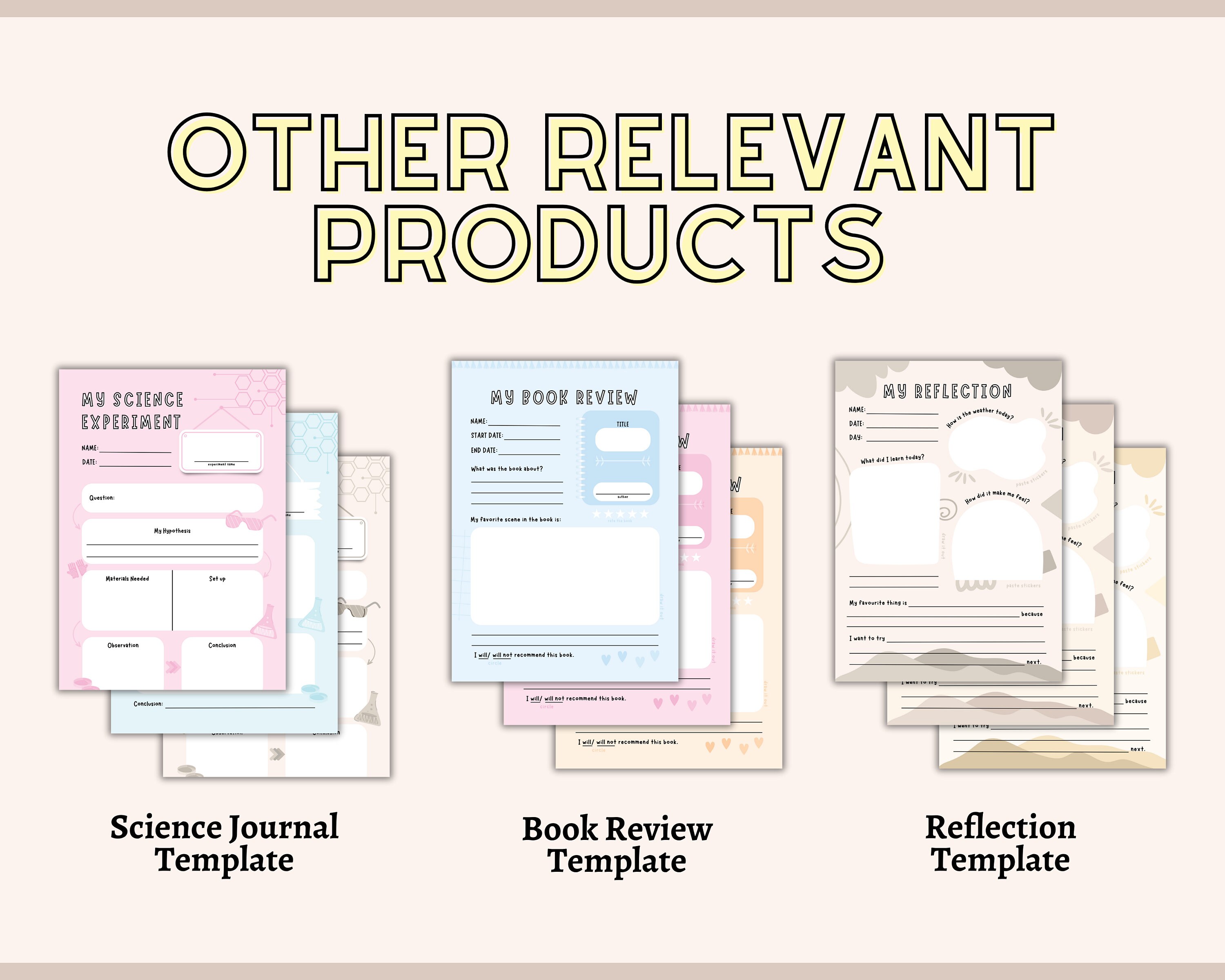 Kids Plant Journal Template Science Activity Plant Growing Journal Kid ...