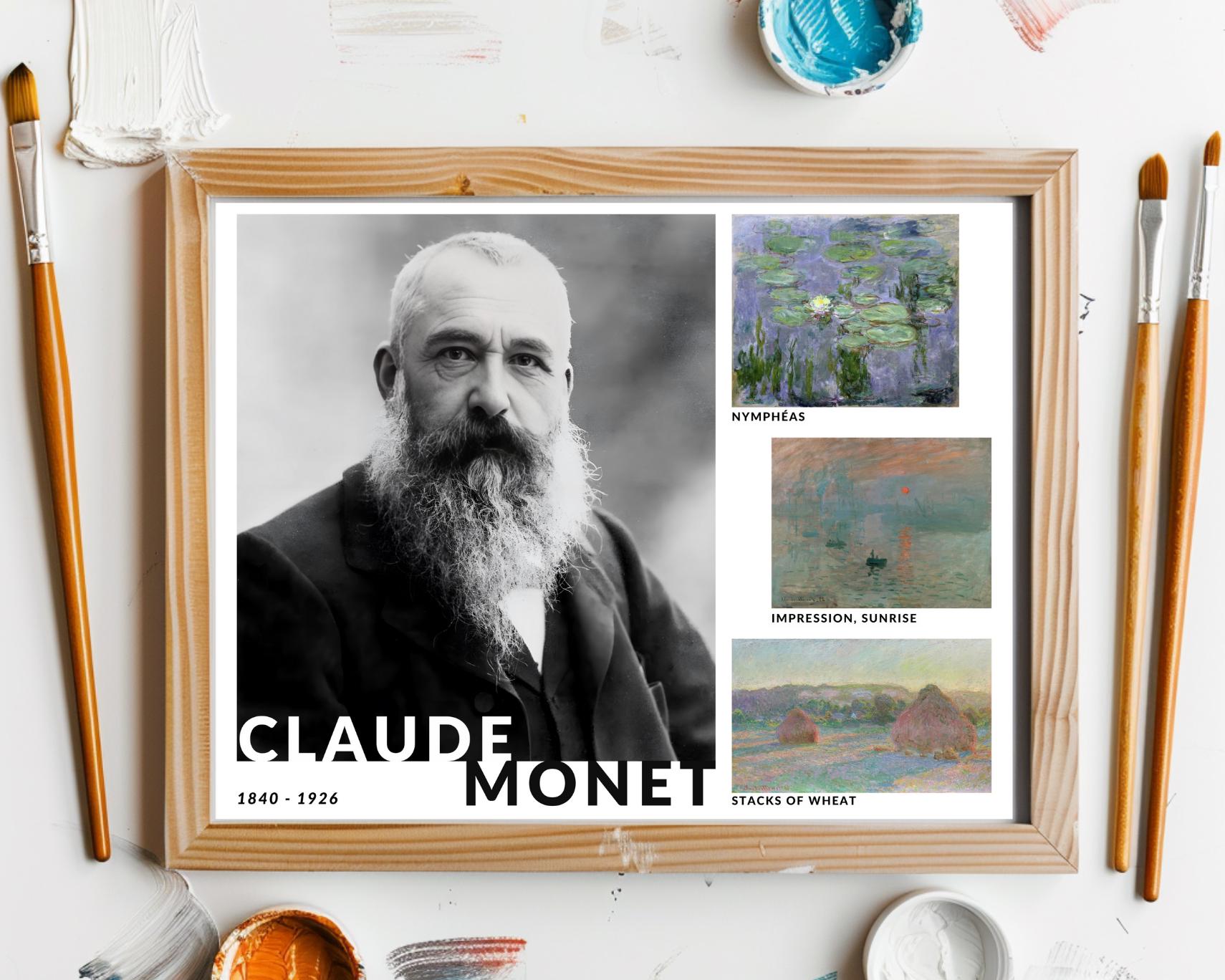 Claude Monet Art Posters of Famous Artists Prints Painting and Artist ...