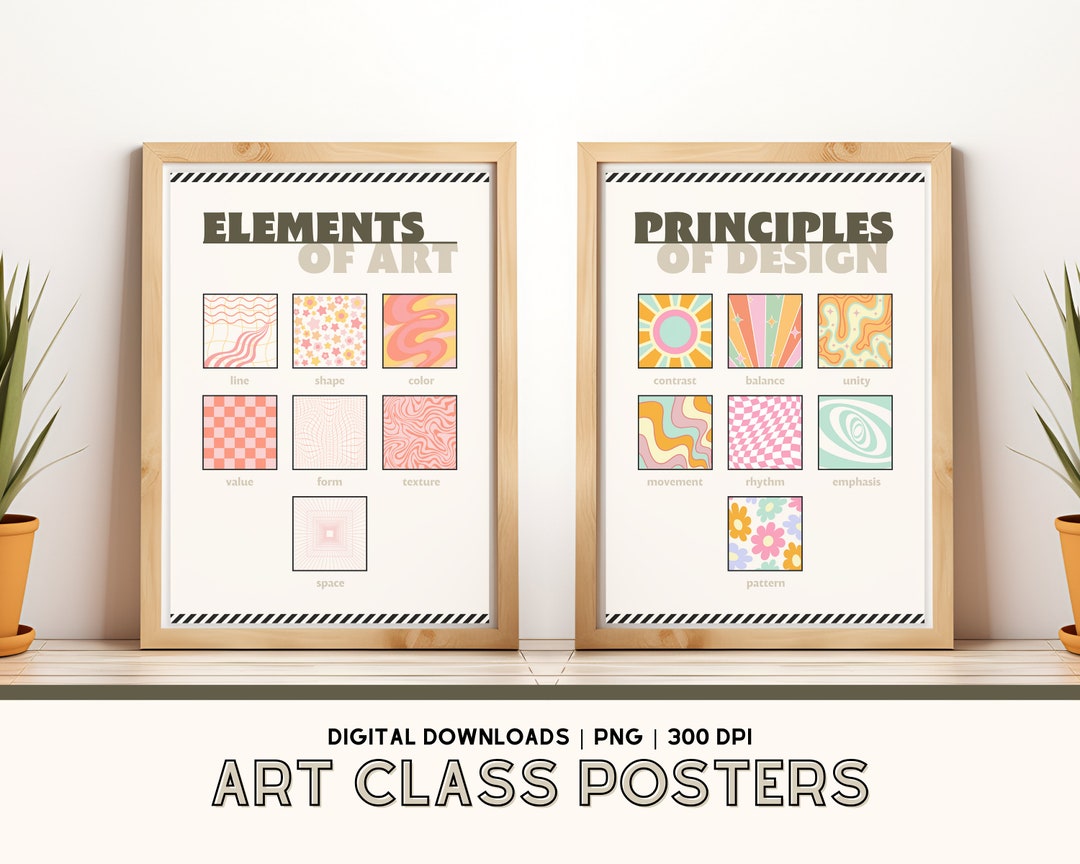 Art Class Poster Elements of Art and Principles of Design Poster ...