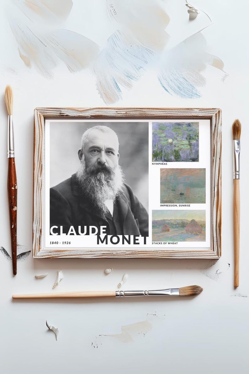 Claude Monet Art Posters of Famous Artists Prints Painting and Artist ...
