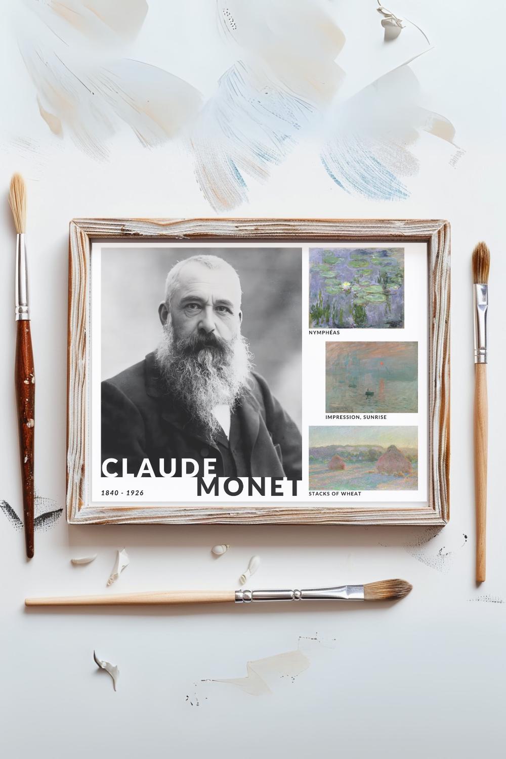 Claude Monet Art Posters of Famous Artists Prints Painting and Artist ...