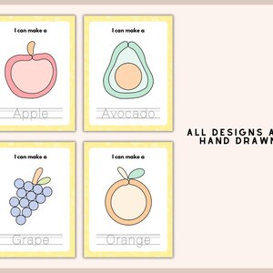 Fruits Play Dough Mats Montessori Printable Toddler Activity Fine Motor ...