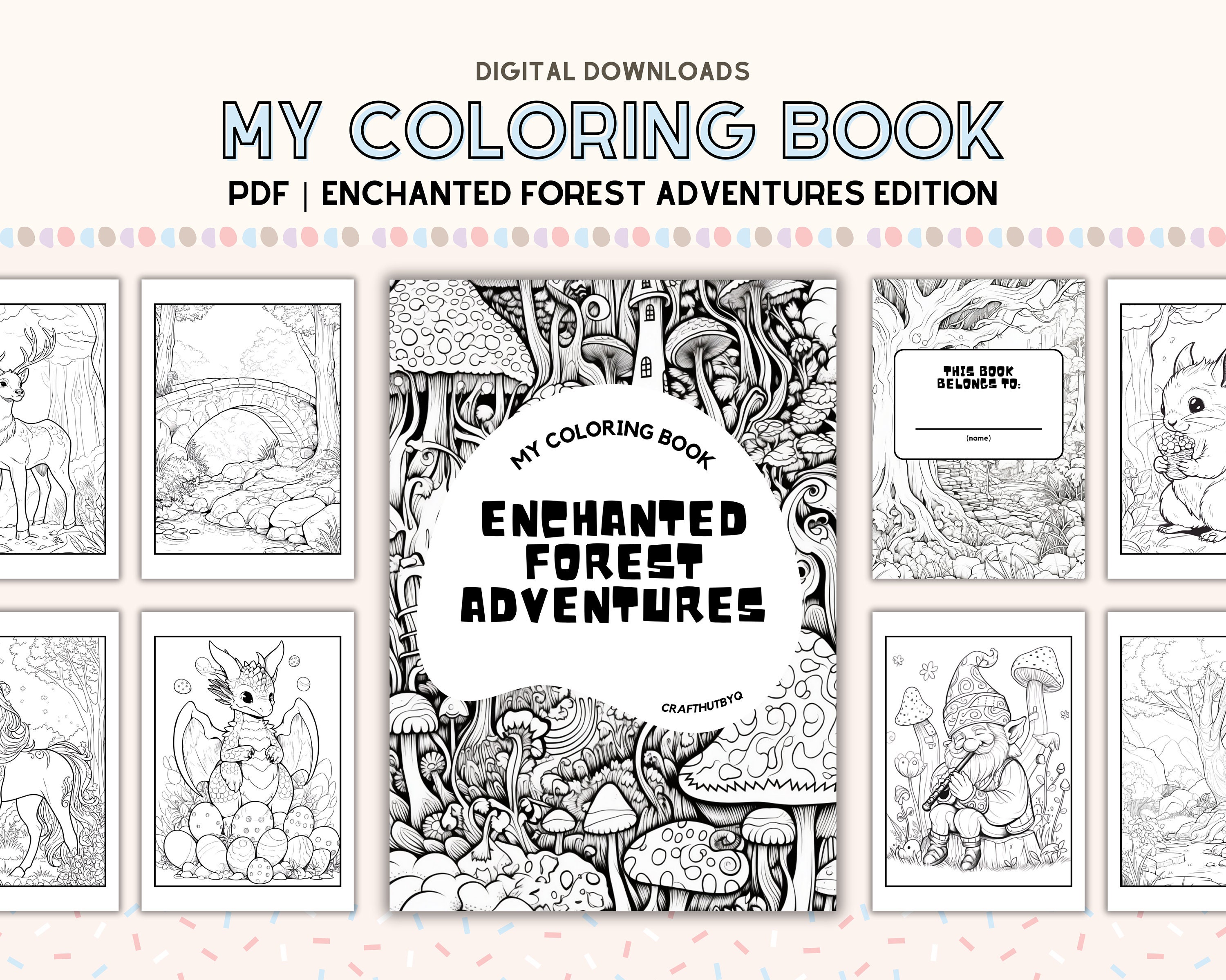 Coloring Books for Kids Coloring Pages Printable Art Class Activity Art ...