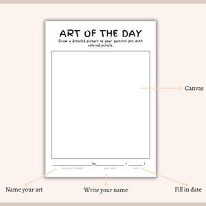 Art Medium Drawing Activity for Art Class Activity Drawing Practice Art ...