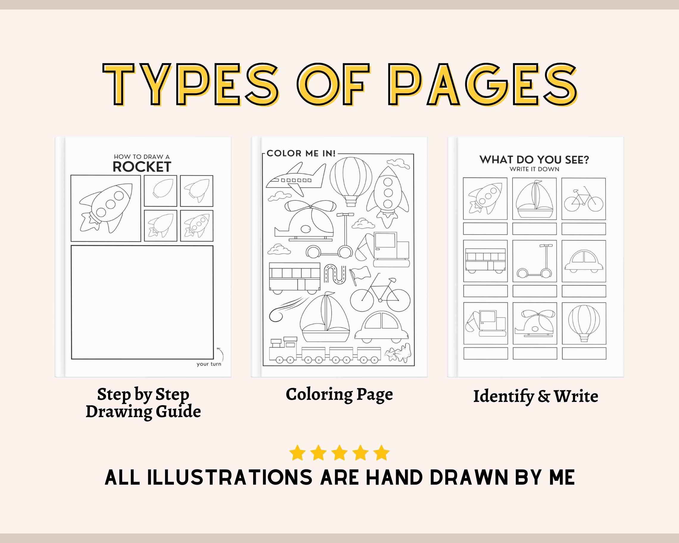 Drawing Step by Step for Kids Learn to Draw Download Drawing Lesson How ...