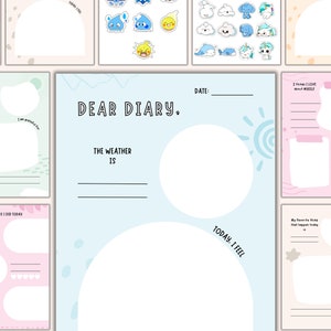 Kids Diary Printable Kids Daily Journal for Kids Gratitude Journal ...