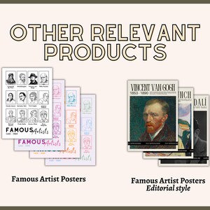 Famous Artists Card Set Classroom Visuals Printable Art Teacher ...