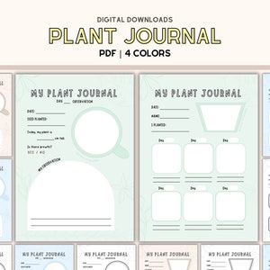 Kids Plant Journal Template Science Activity Plant Growing Journal Kid ...