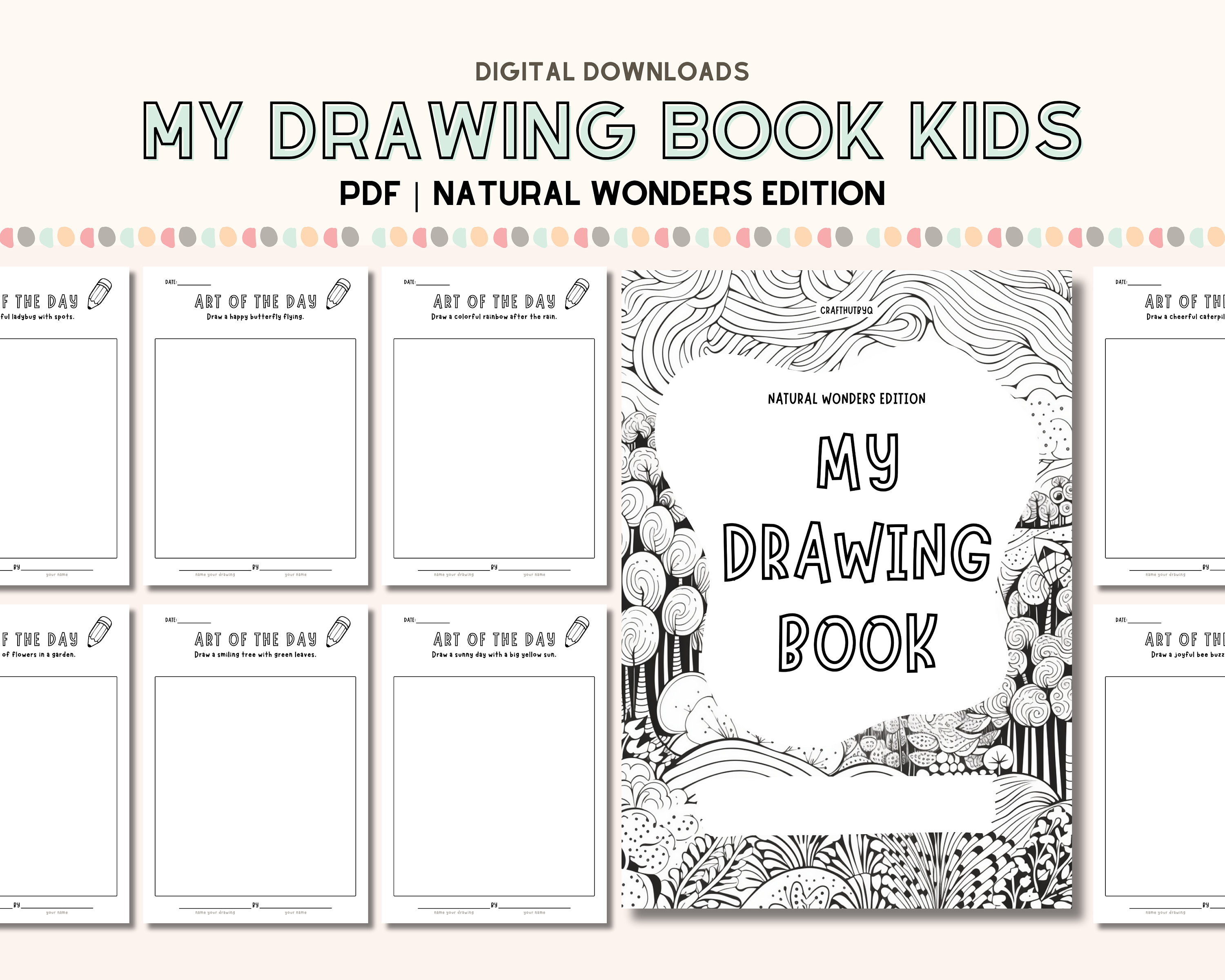 Kids Drawing Activity Printable Homeschool Art Activity for Art Teacher ...