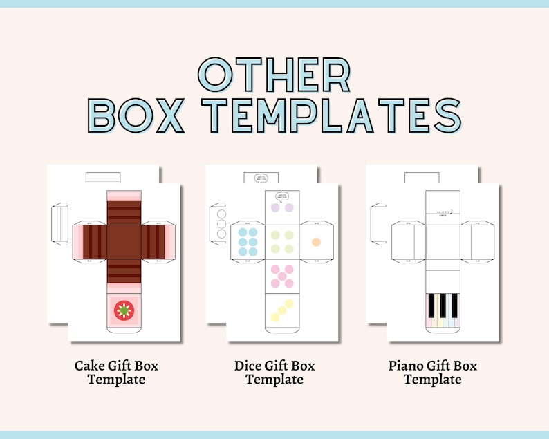Christmas Gift Box Template DIY Christmas Gift Printable Coloring ...