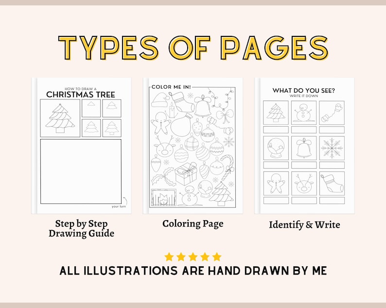 Learn to Draw Christmas Drawing Step by Step Kids How to Draw Doodle ...