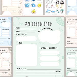 Field Trip Report for Kids Reflection Activity Homeschool Field Trip ...