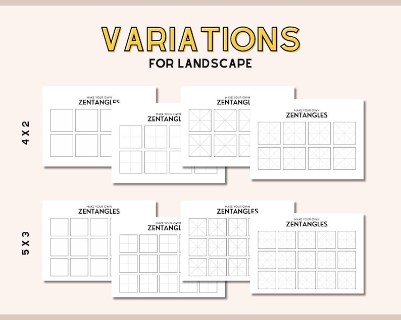 Zentangle Blank Templates to Print Kids Zentangle Squares Printable ...