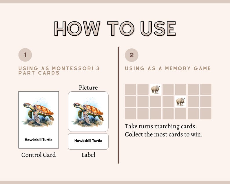 Animal Flashcards Montessori Animal Flash Card Kids Printables Animals ...